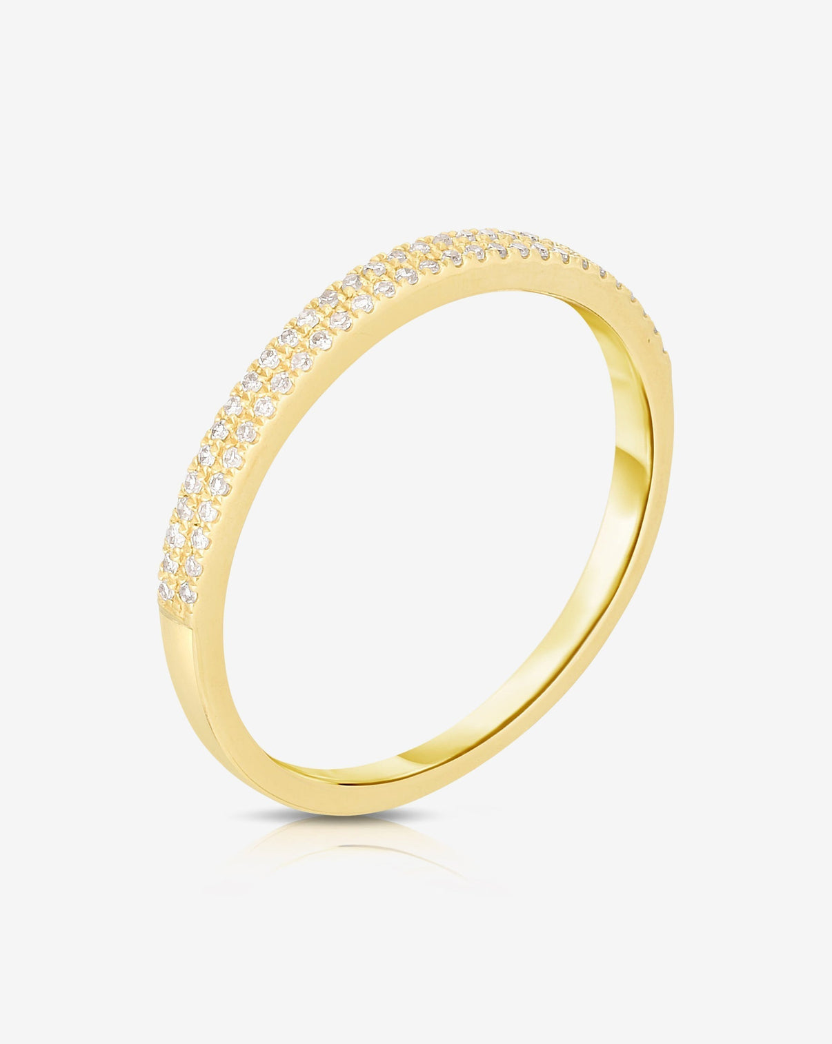 Double Row Stackable Pavé Ring – Ring Concierge Fine Jewelry Staging